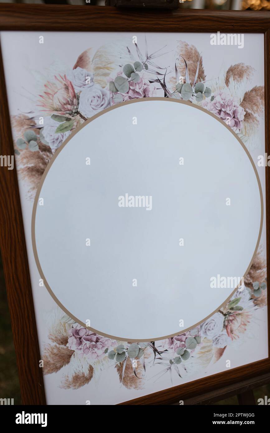 seating plate for restaurant guests for a private event Stock Photo - Alamy