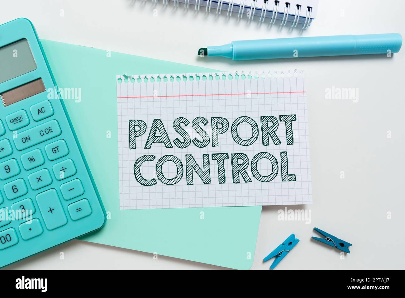 Inspiration showing sign Passport Control, Word for the area in an ...