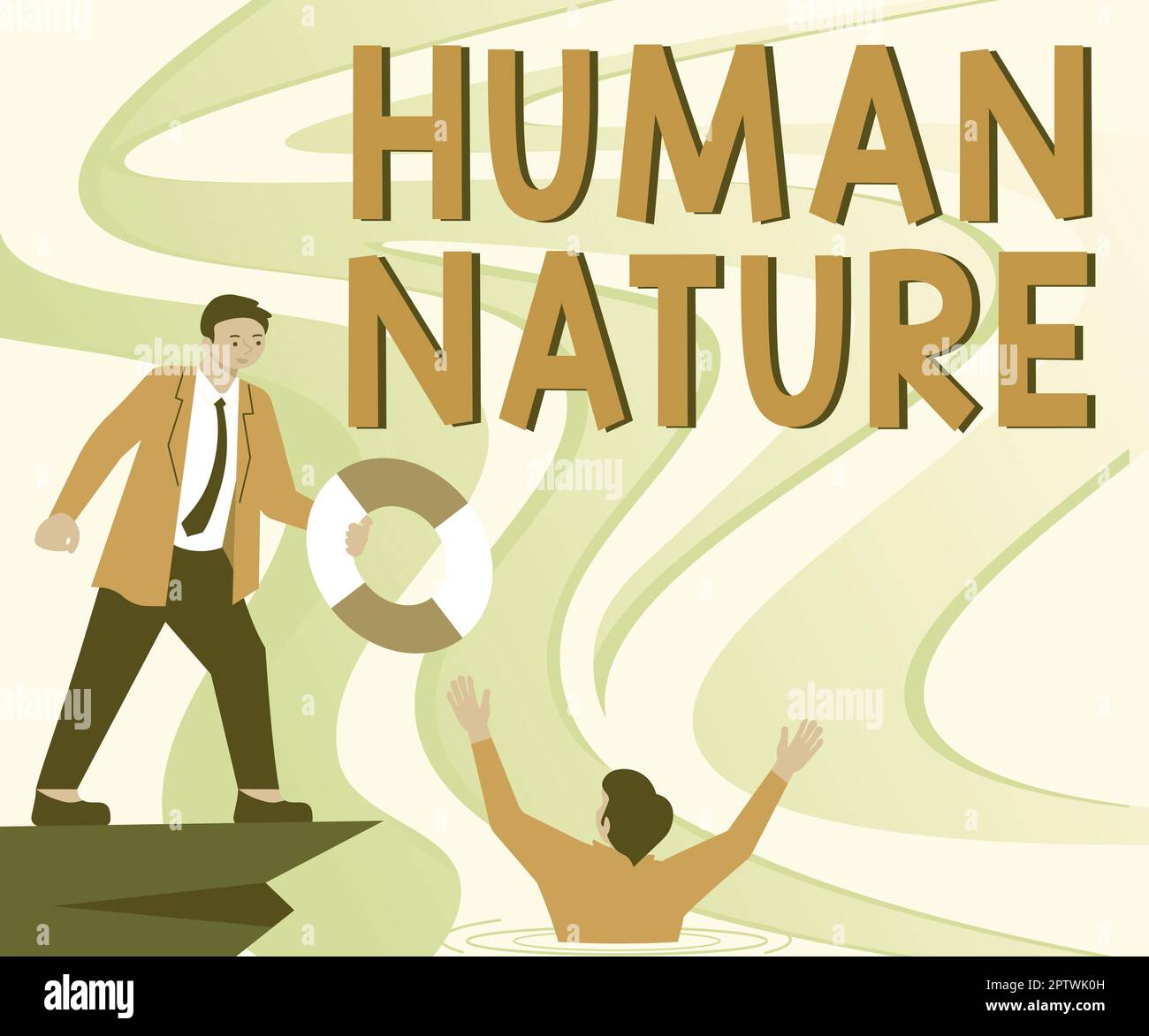Writing displaying text Human Nature, Concept meaning psychological ...