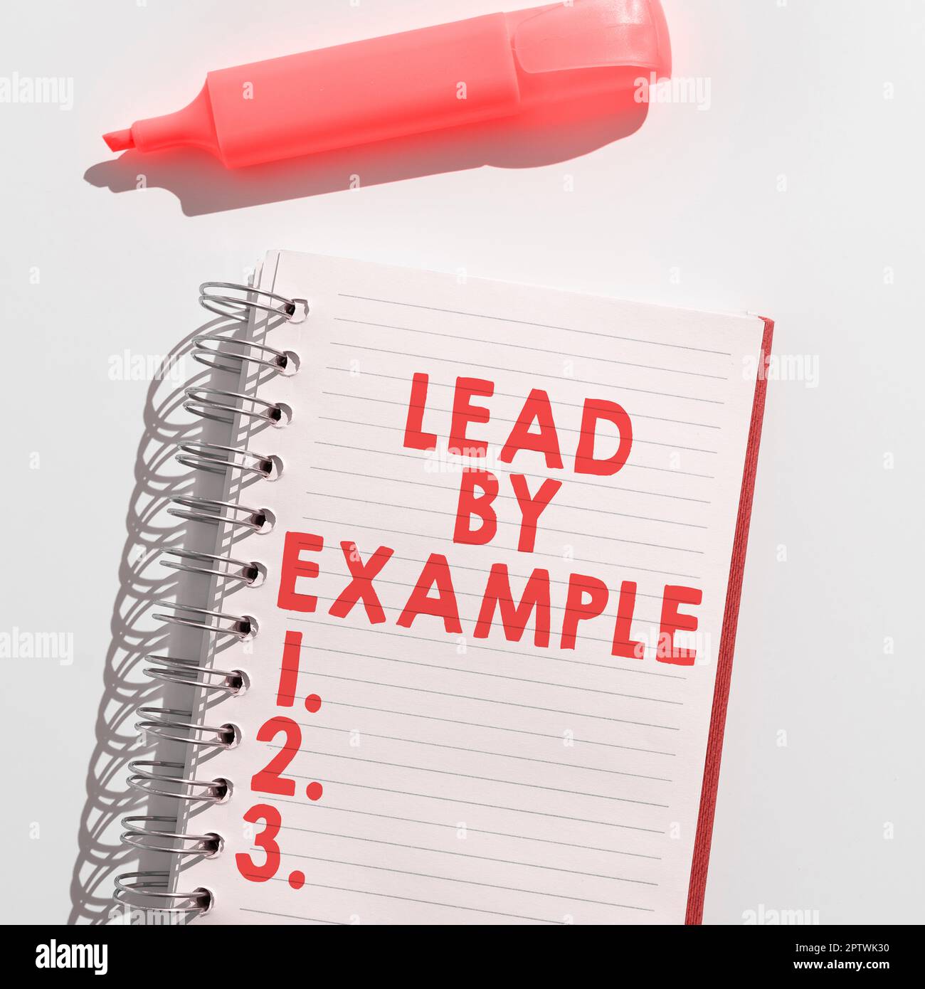 Writing displaying text Lead By Example, Business overview Be a mentor ...