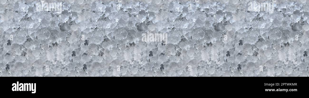 Seamless long banner, Ice texture. Winter Textured Icy Background close ...