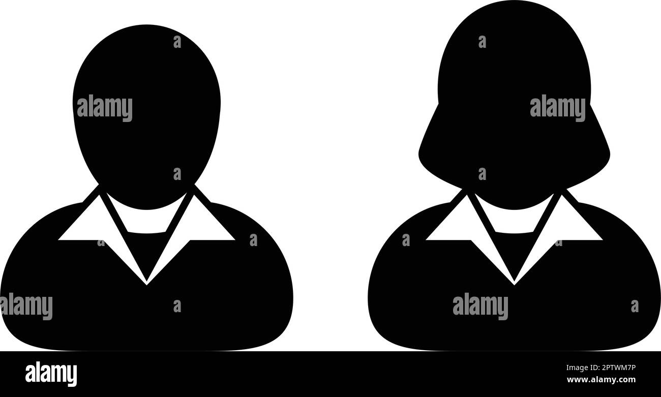 Client icon vector male and female user person profile avatar symbol ...