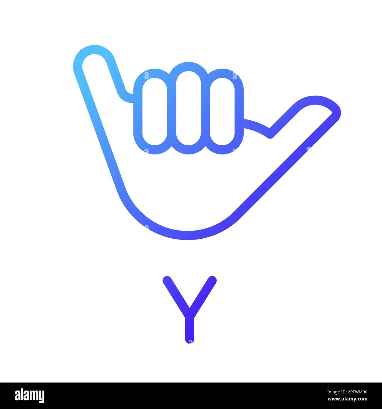 Asl y alphabet hi-res stock photography and images - Alamy