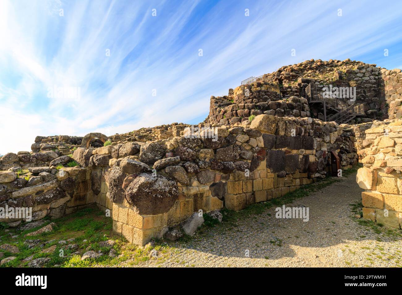 Su Nuraxi is a nuragic archaeological site in Barumini, Sardinia, Italy ...