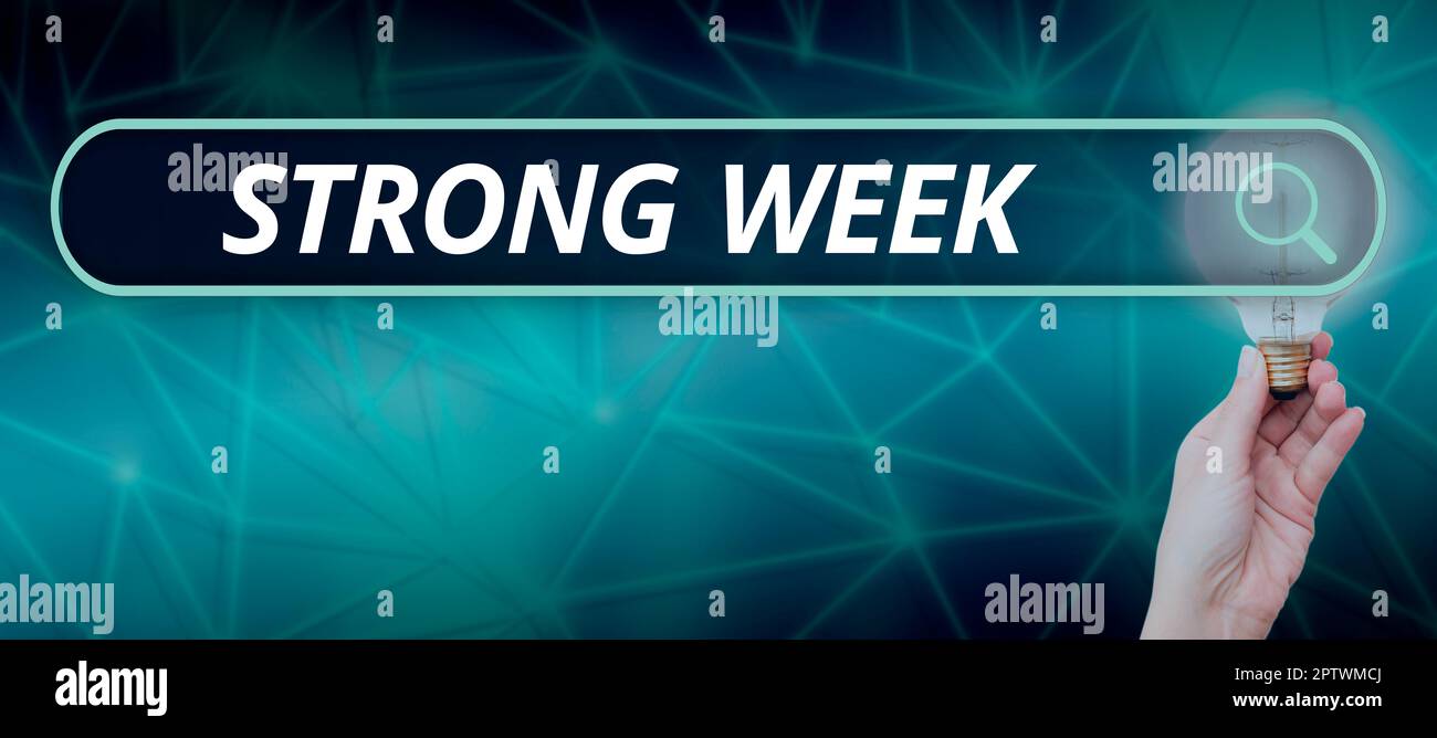 Text sign showing Strong Weak, Business concept the leadership and ...