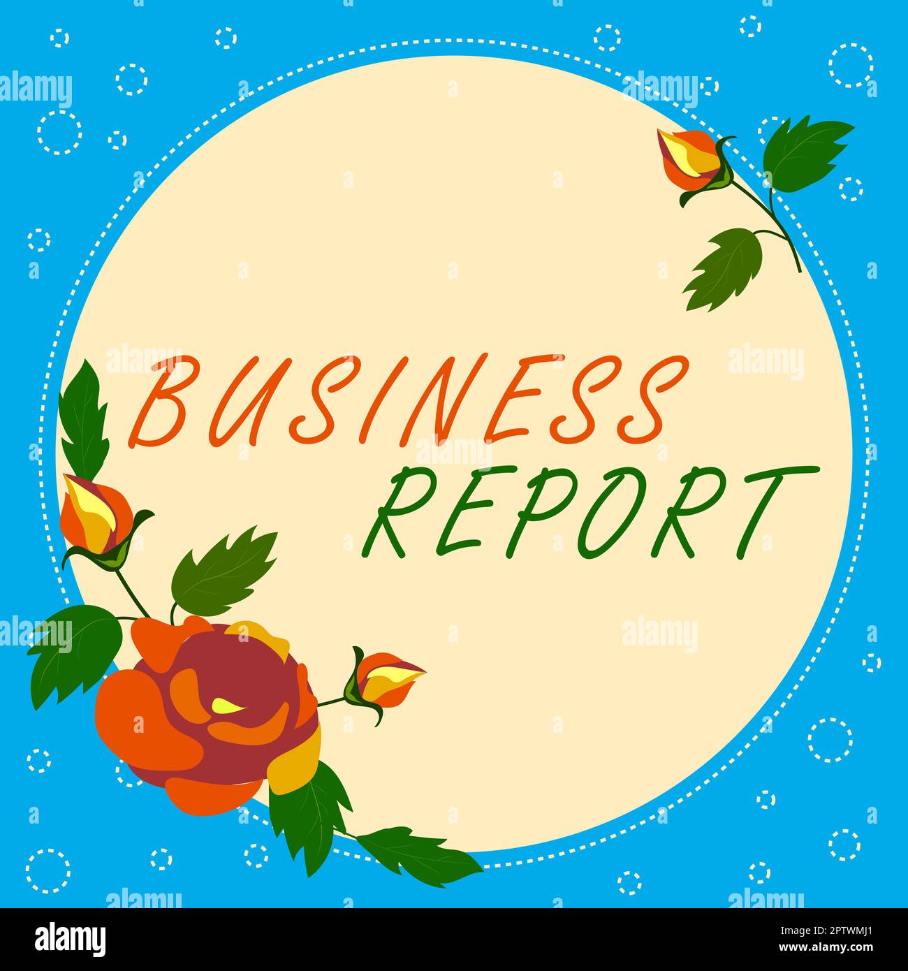 Conceptual display Business Report, Word for the formal written ...