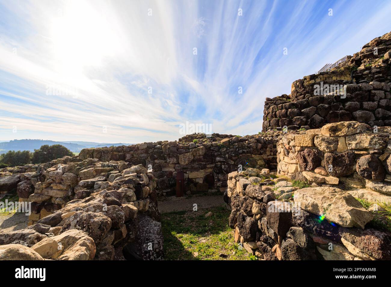 Su Nuraxi is a nuragic archaeological site in Barumini, Sardinia, Italy ...