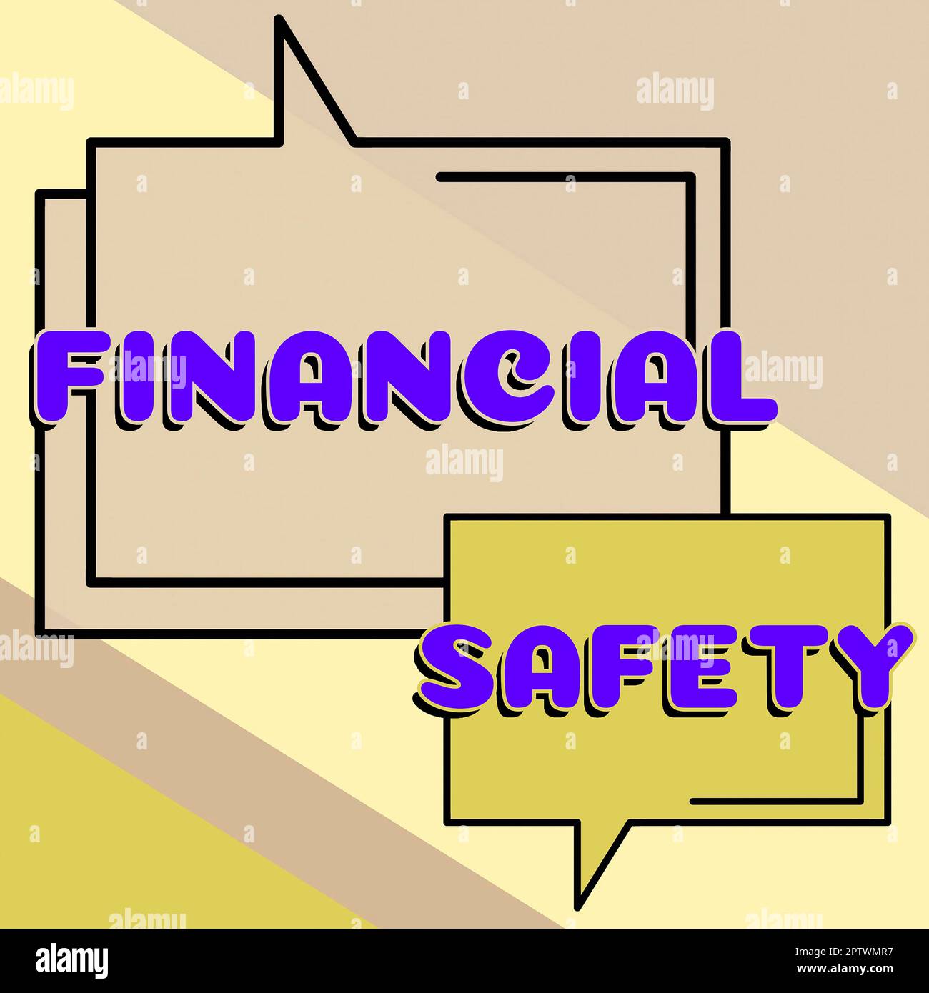Text caption presenting Financial Safety, Business overview enough ...