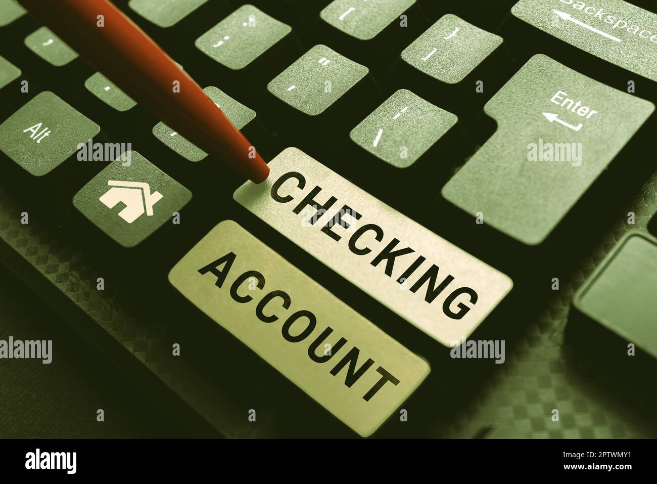 Handwriting text Checking Account, Business idea transactional bank ...