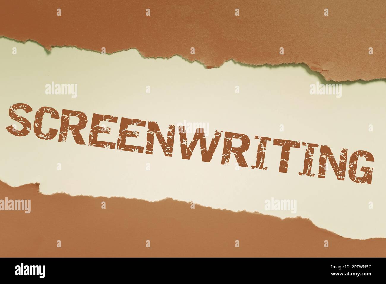 Handwriting text Screenwriting, Concept meaning the art and craft of ...