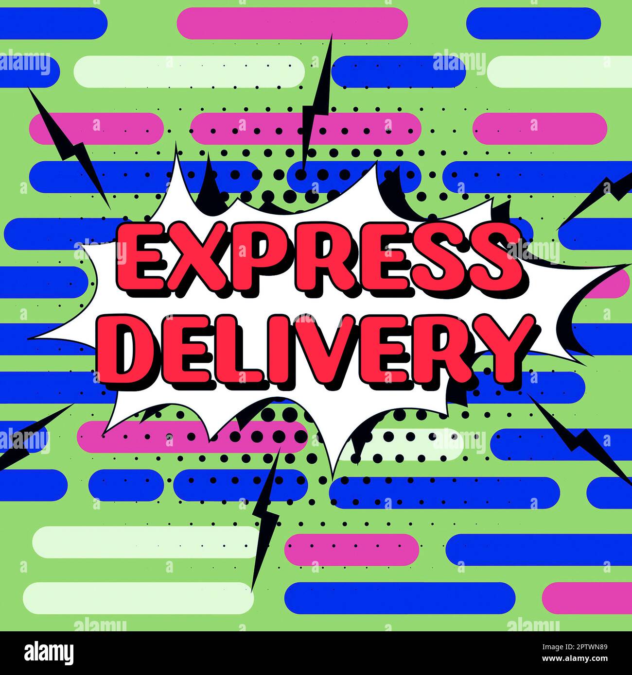 Sign displaying Express Delivery, Business idea expediting the ...