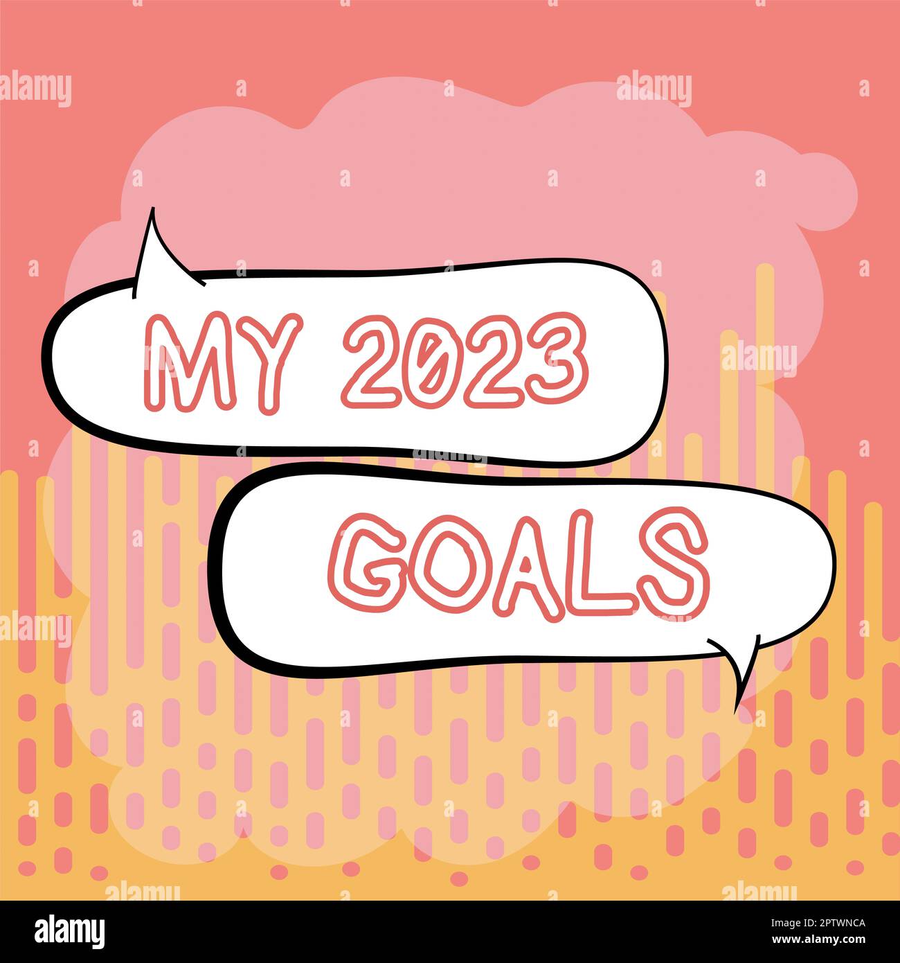 Sign displaying My 2023 Goals, Word Written on setting up personal ...