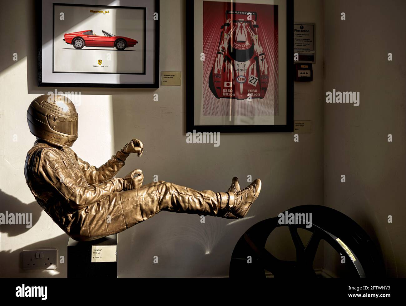 Ayrton Senna statue. Brazilian Formula 1 motorsport racing world ...