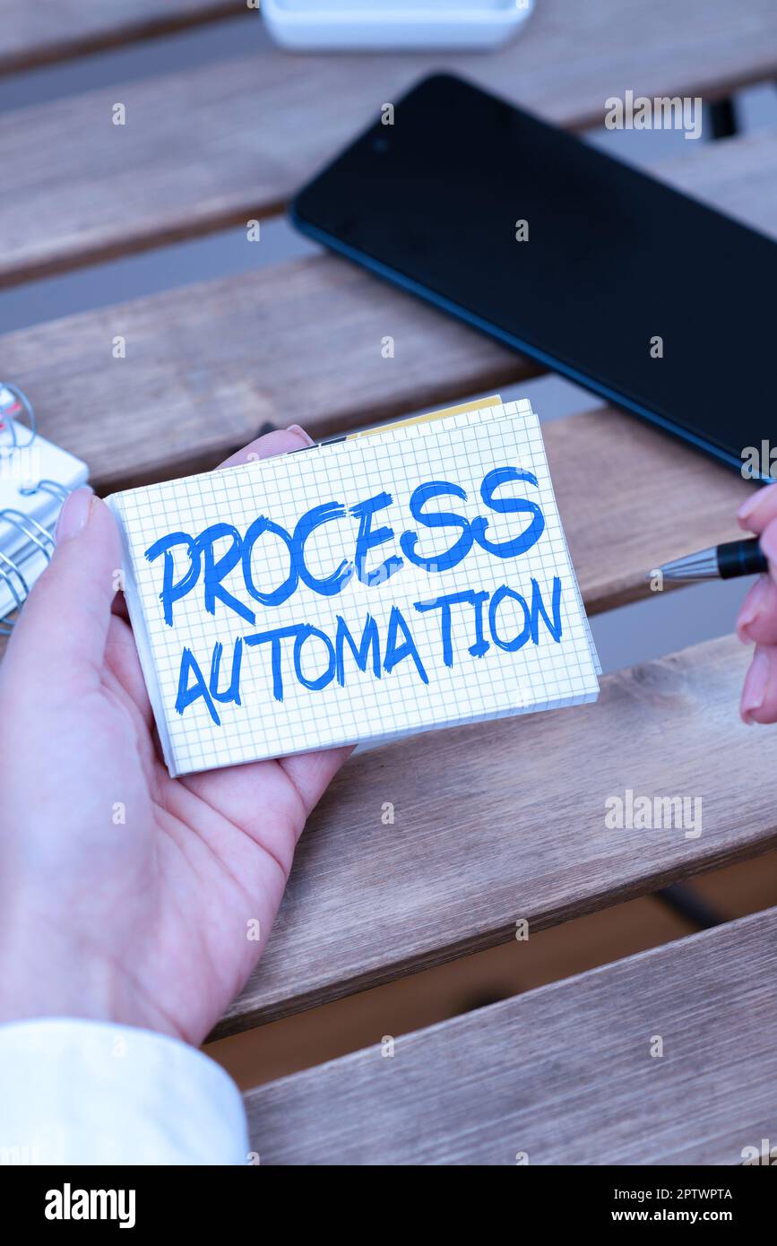 Handwriting text Process Automation, Conceptual photo the use of ...