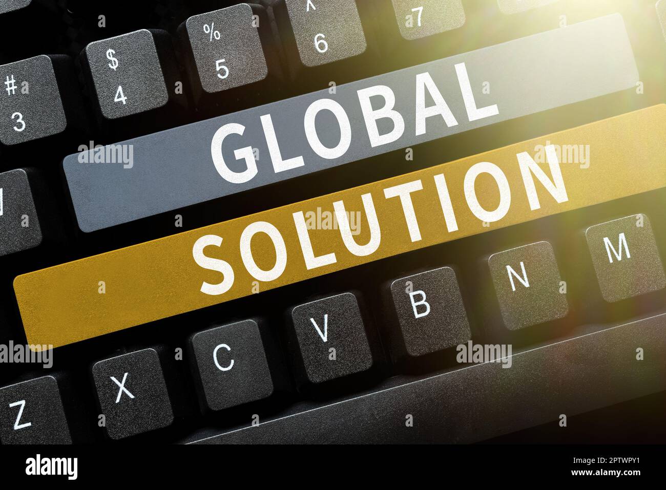 Hand writing sign Global Solution, Business idea prototypes that may ...