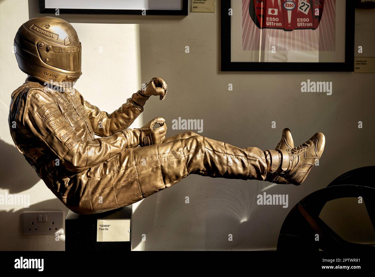 Ayrton Senna statue. Brazilian Formula 1 motorsport racing world ...