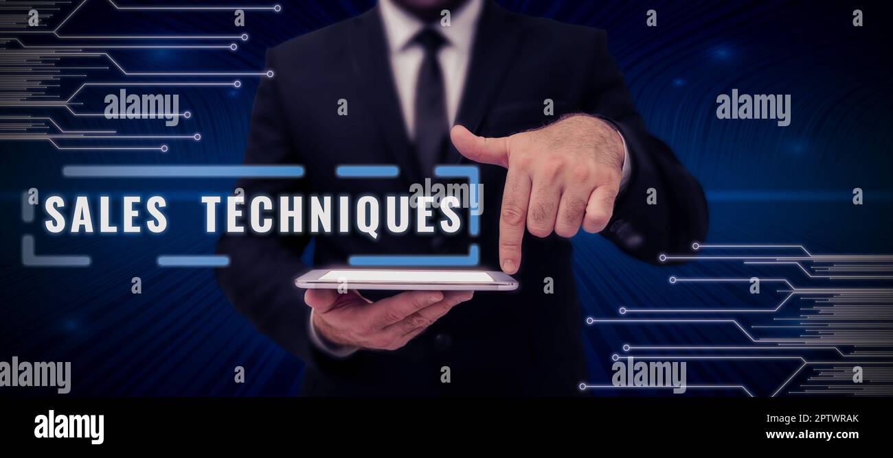 Conceptual display Sales Techniques, Business concept methods that ...