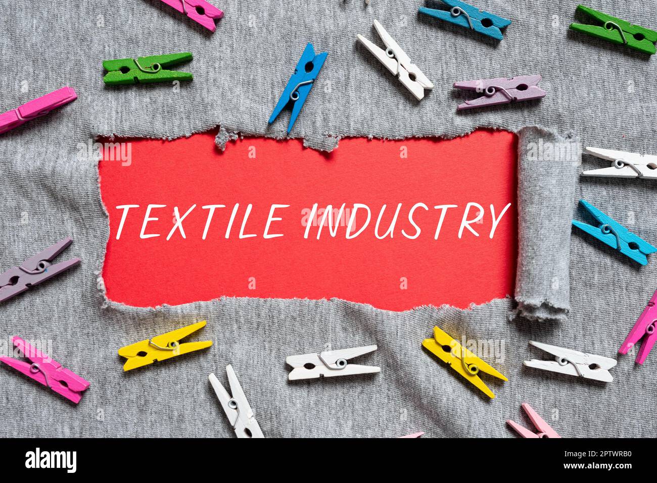 Text showing inspiration Textile Industry, Business idea production and ...