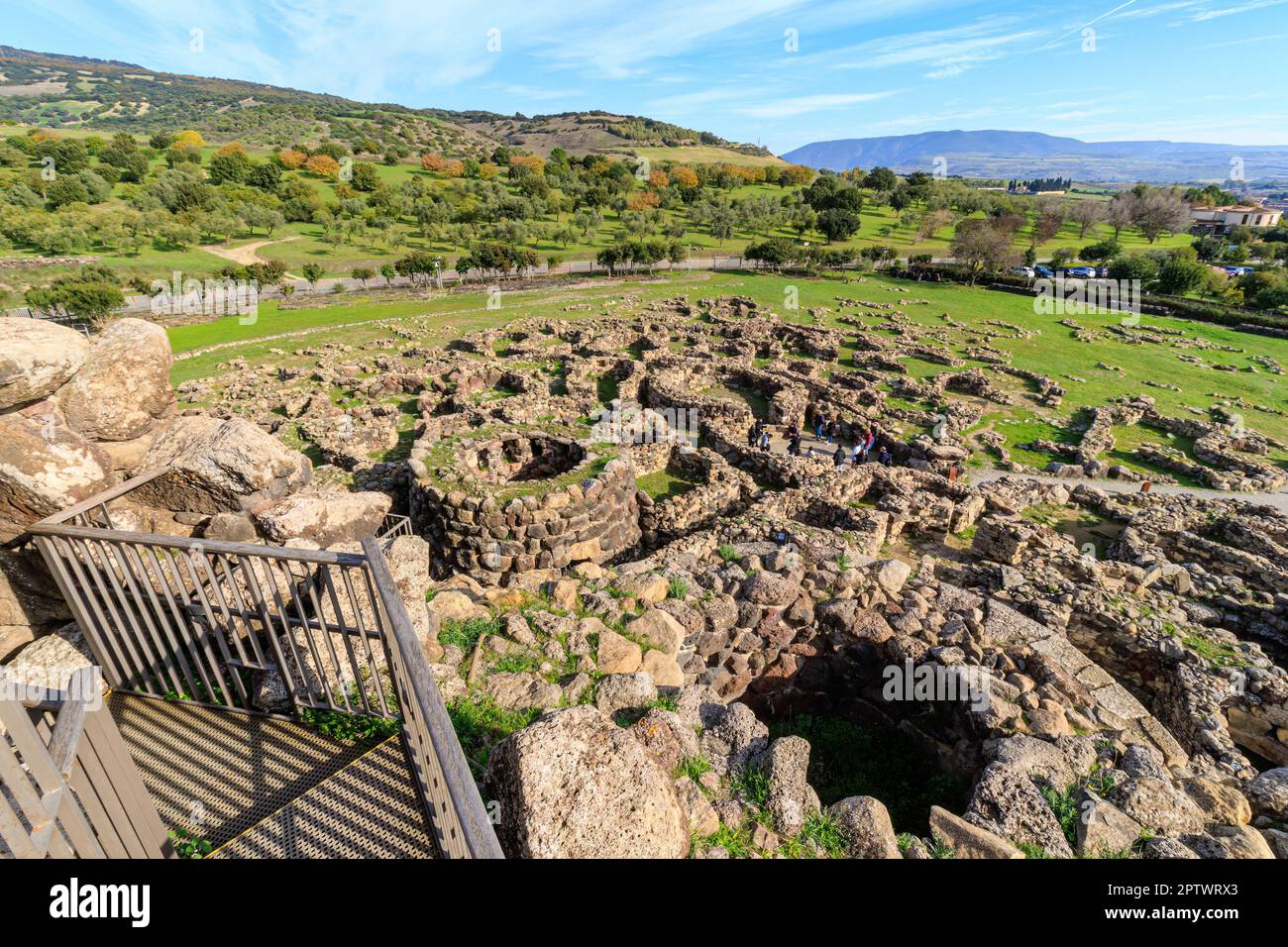 Su Nuraxi is a nuragic archaeological site in Barumini, Sardinia, Italy ...