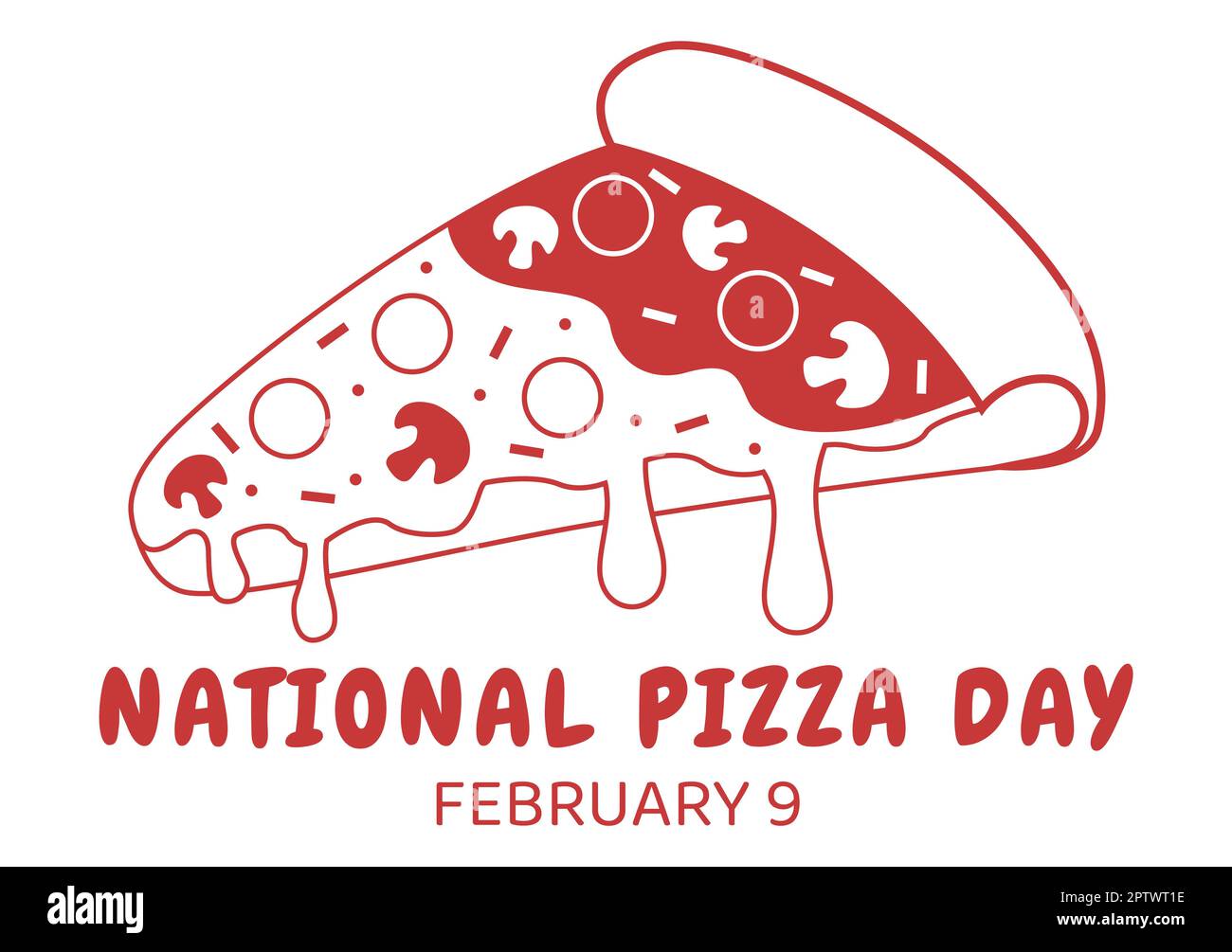 National Pizza Day on Celebration February 9 by Consuming Various Slice ...