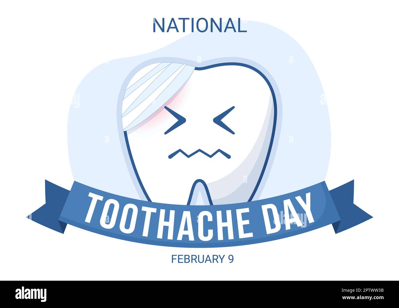 National Toothache Day on February 9 with Teeth for Dental Hygiene so ...