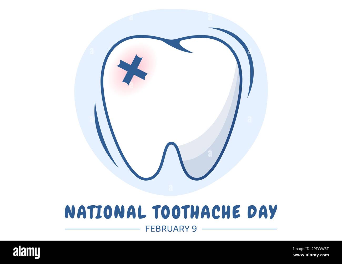 National Toothache Day on February 9 with Teeth for Dental Hygiene so ...