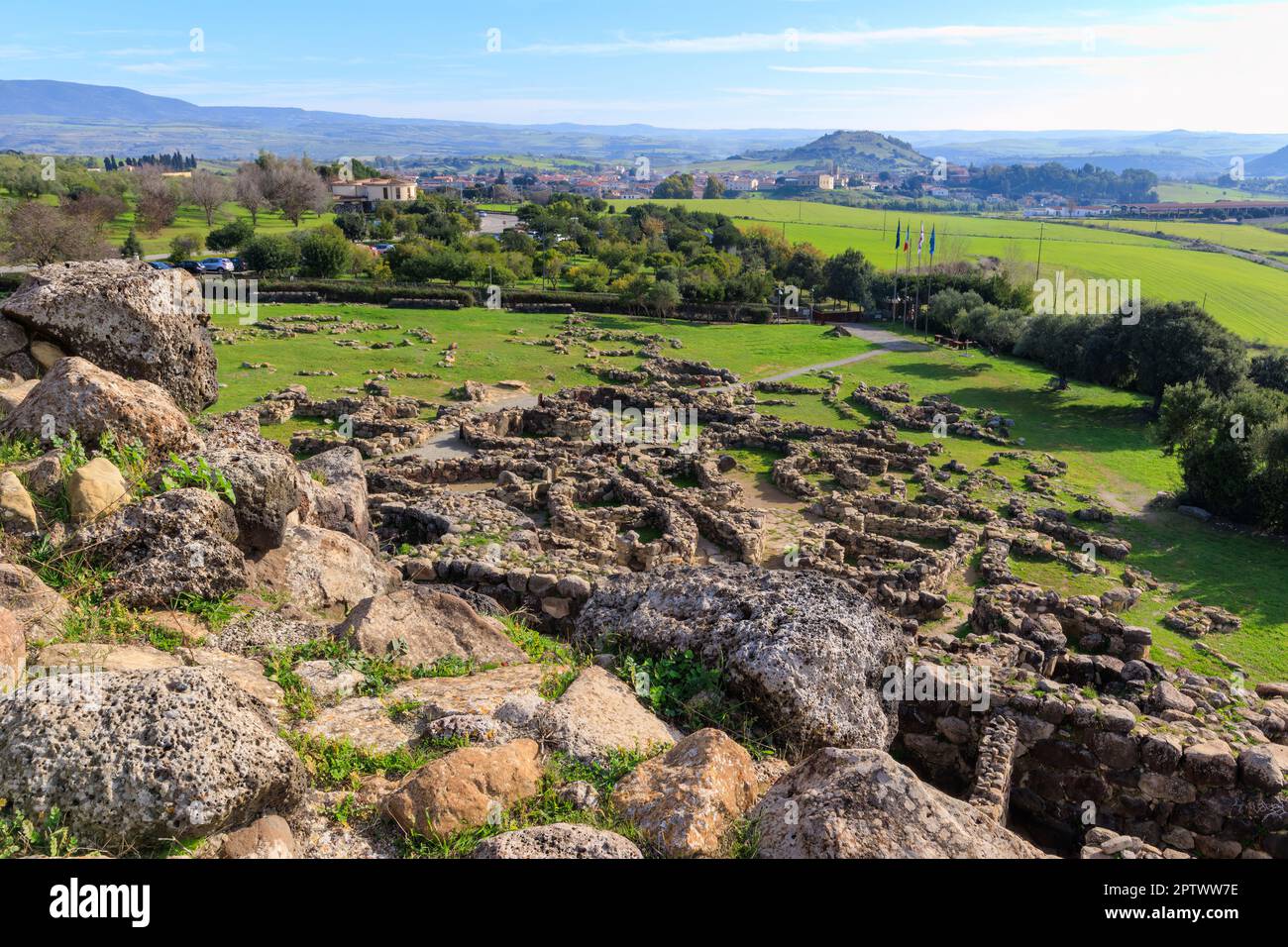 Su Nuraxi is a nuragic archaeological site in Barumini, Sardinia, Italy ...