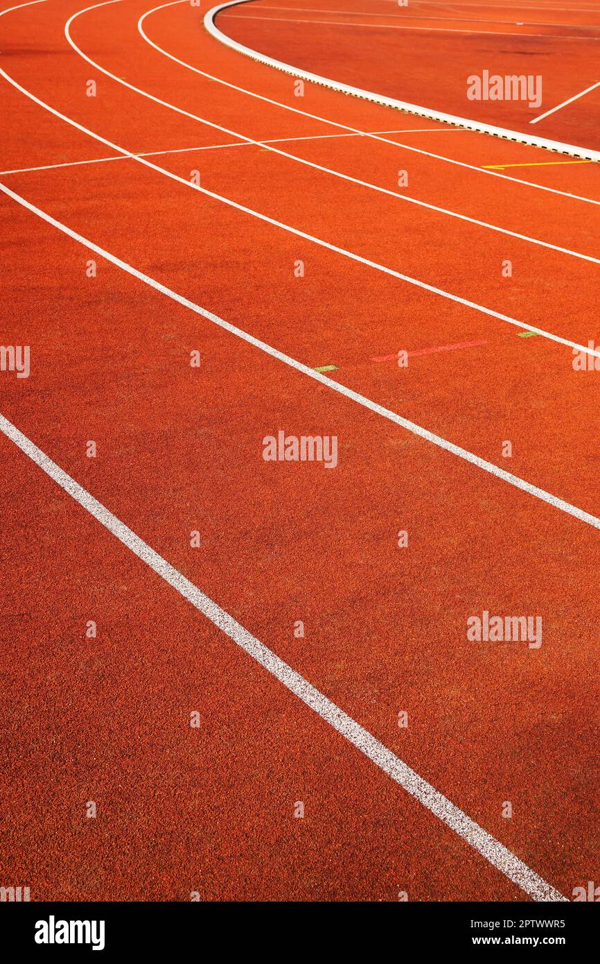 a Runways or fight tracks on a sports field Stock Photo - Alamy