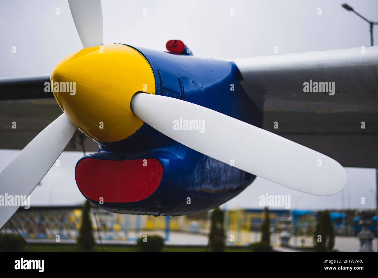 Aircraft propeller transportation stationary fighter hi-res stock ...