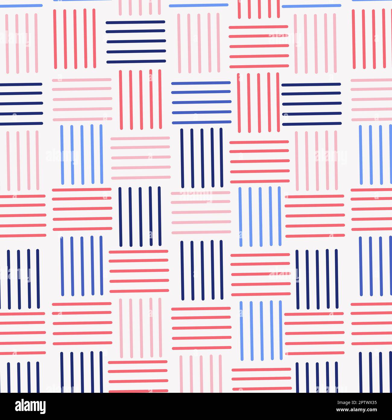 Modern stylish pattern vertical and horizontal colored lines on a white ...