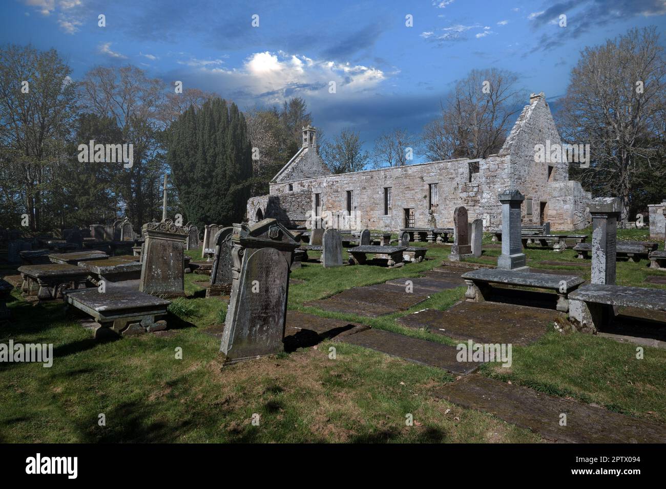 St Peter Kirk, Duffus Stock Photo - Alamy