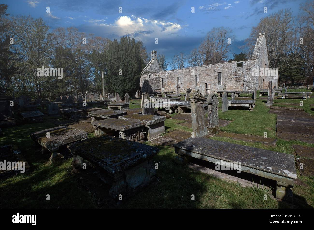 St Peter Kirk, Duffus Stock Photo - Alamy