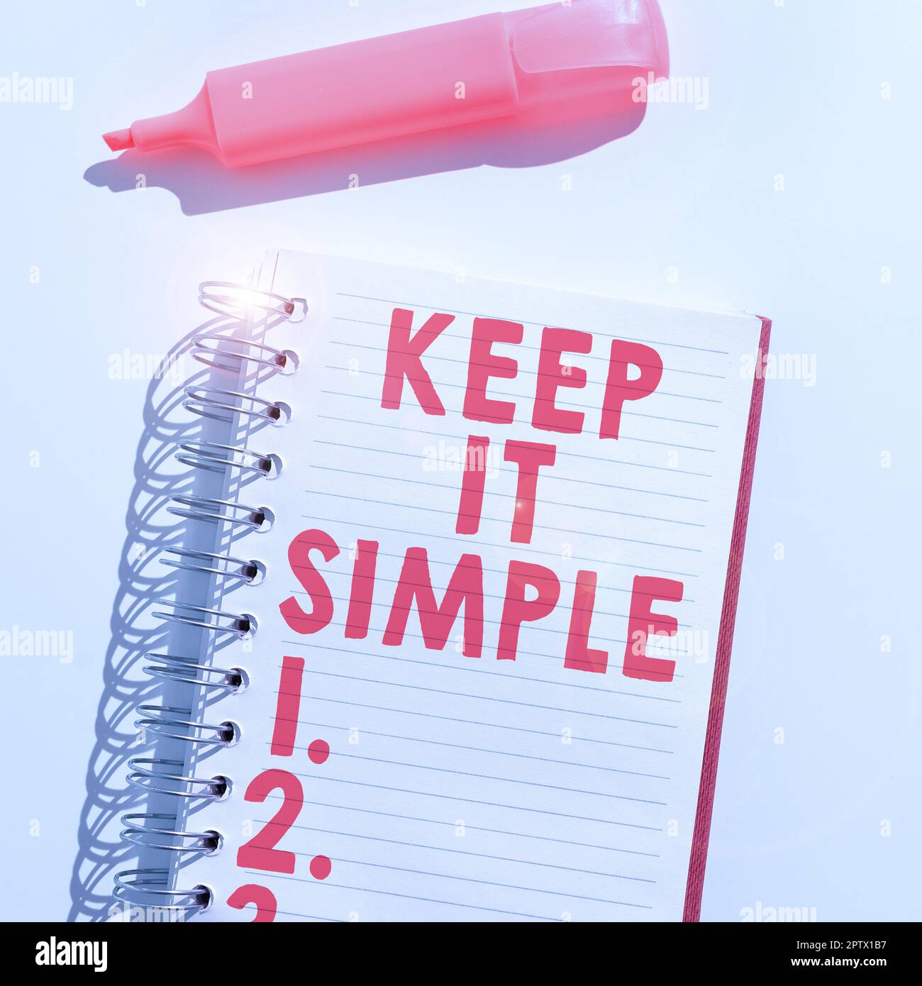 Sign displaying Keep It Simple, Business idea Easy to toss around ...