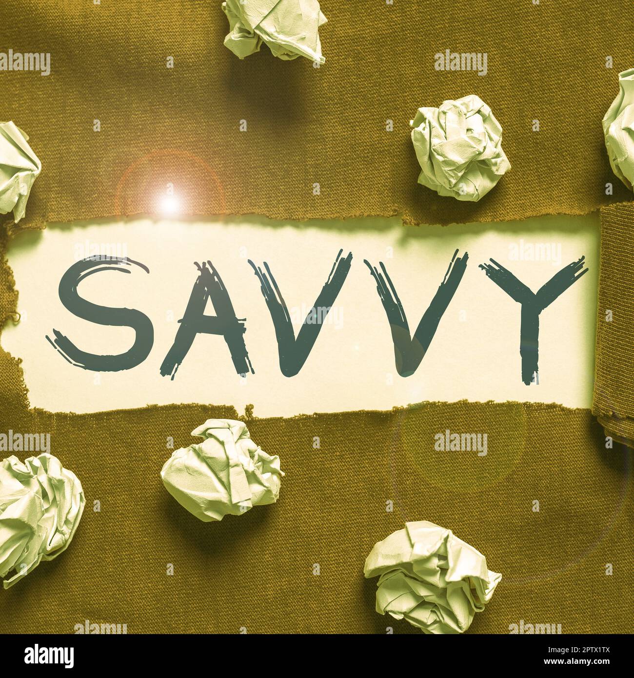 Conceptual display Savvy, Word for having perception, comprehension in ...