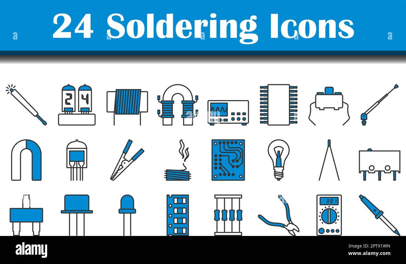 Soldering Icon Set Stock Vector Image & Art - Alamy