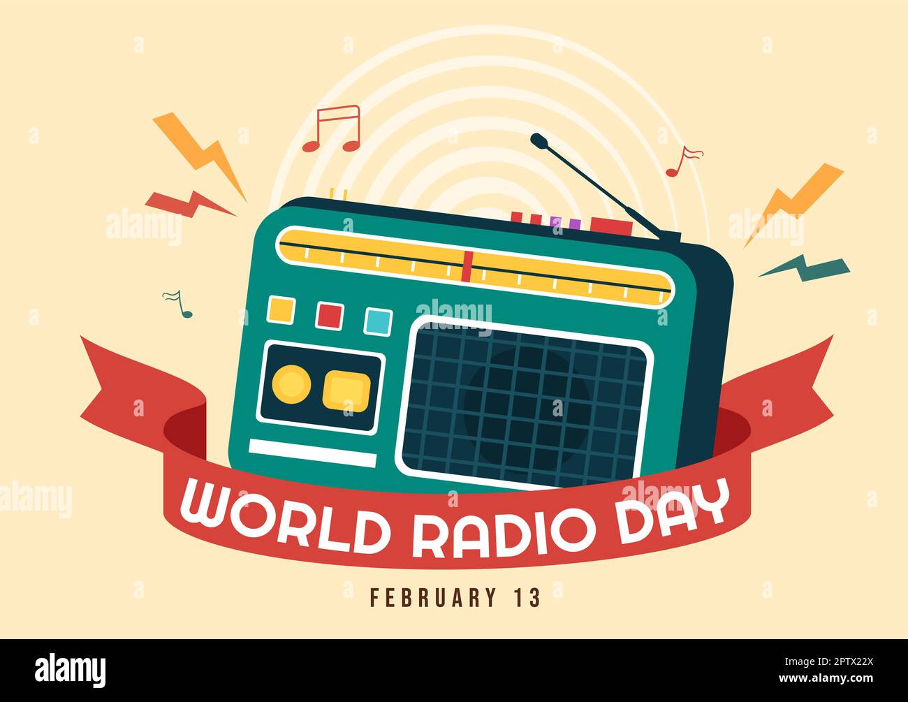 World Radio Day on February 13 of Idea for Landing Page Template ...