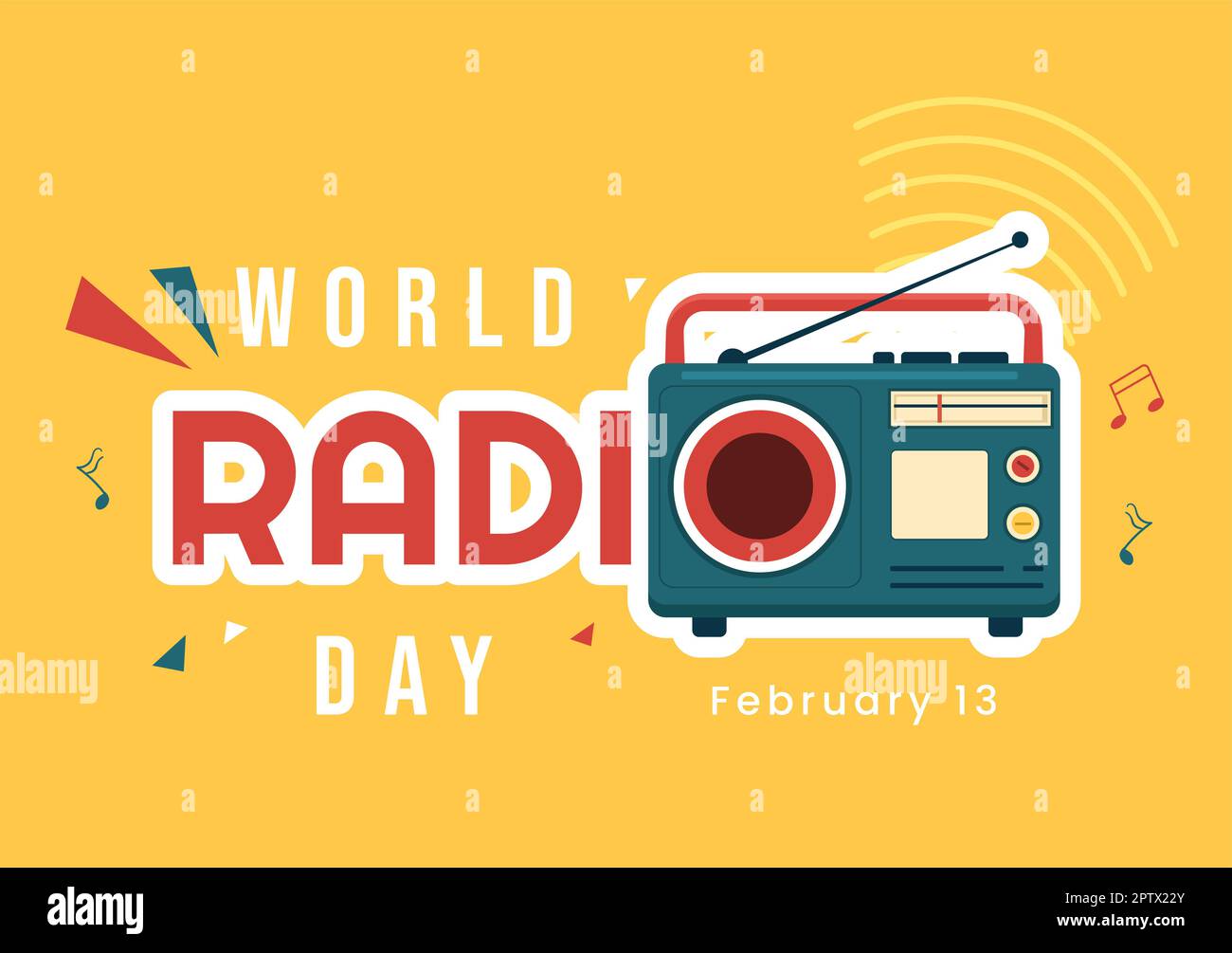 World Radio Day on February 13 of Idea for Landing Page Template ...