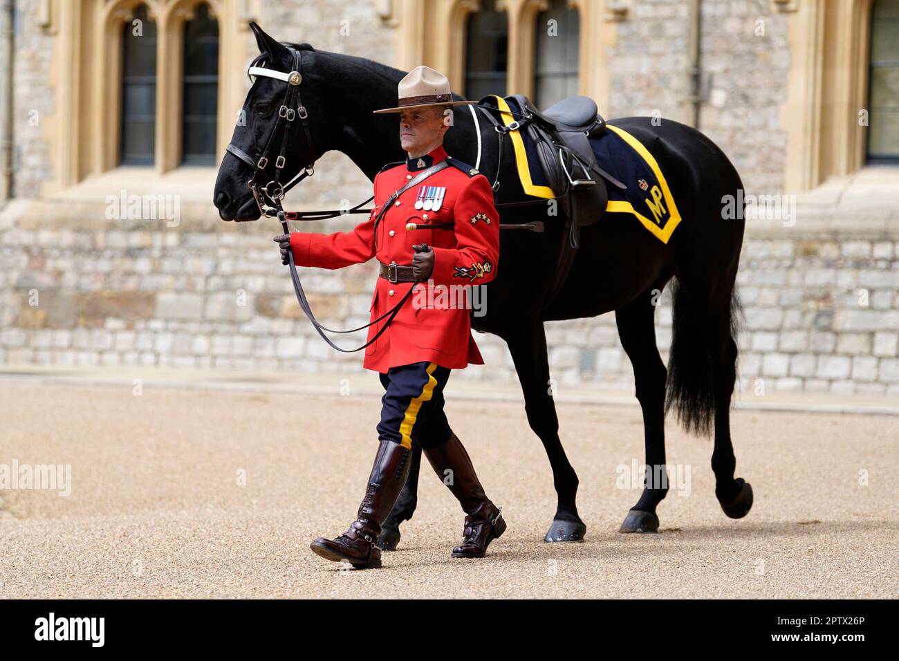 King charles iii with noble the horse hi-res stock photography and ...