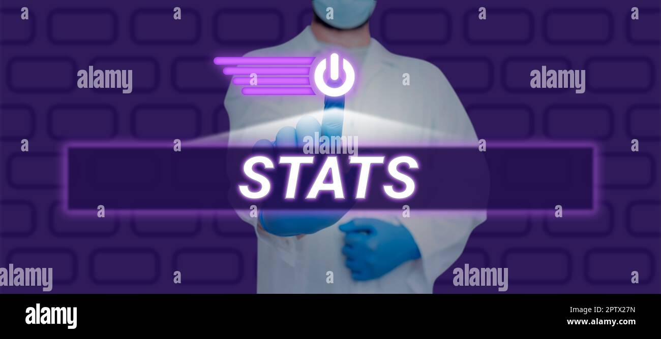 Inspiration Showing Sign Stats Concept Meaning Practice Or Science Of Collecting And Analysing