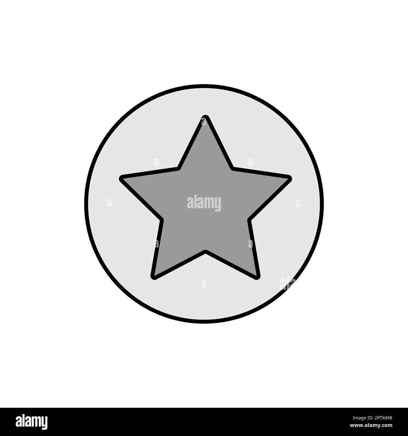 Add to favorites color vector grayscale icon, star symbol. Graph symbol ...