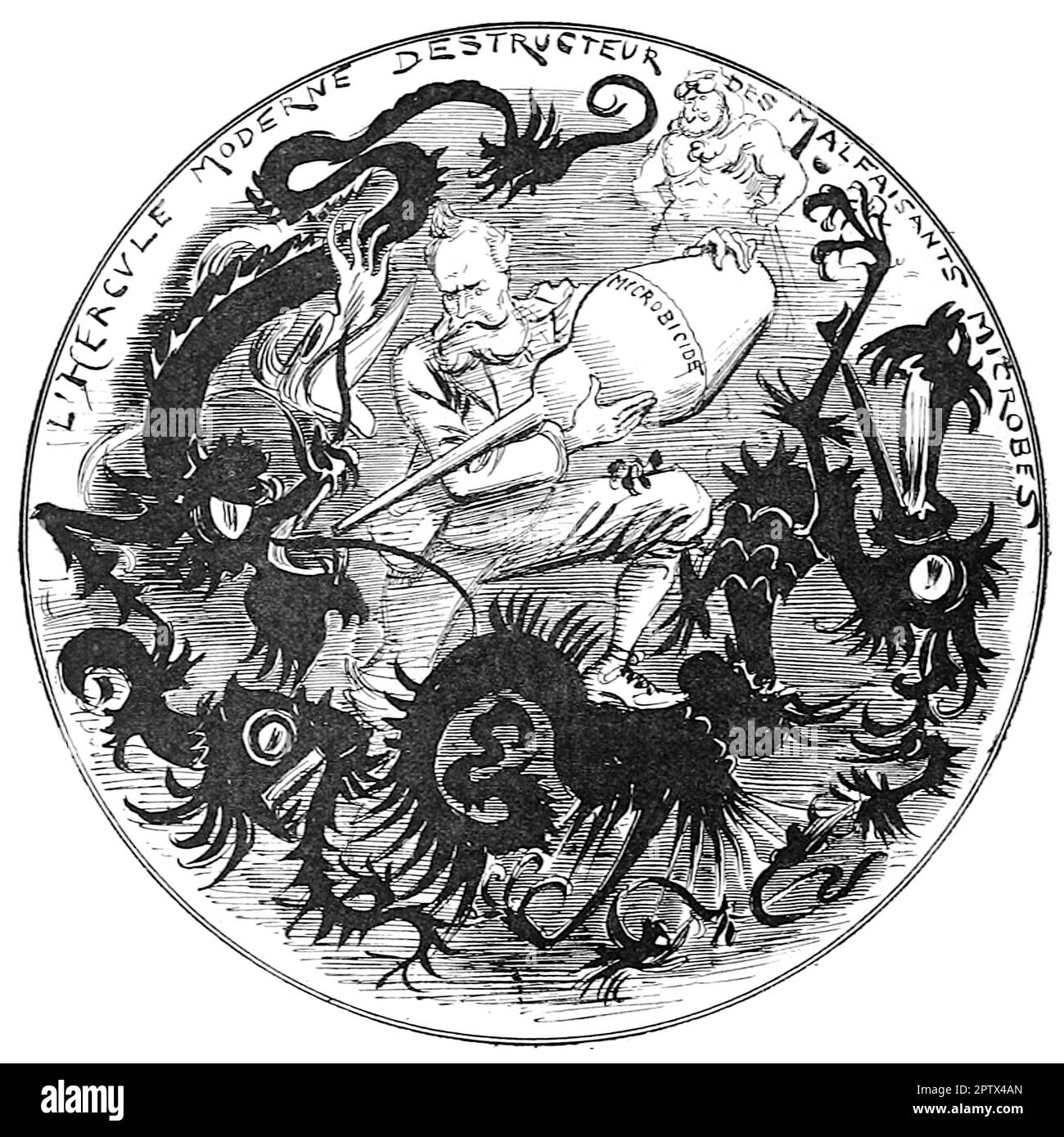 Albert Robida - La Vie Electrique- The Fight Against the Microbe ...