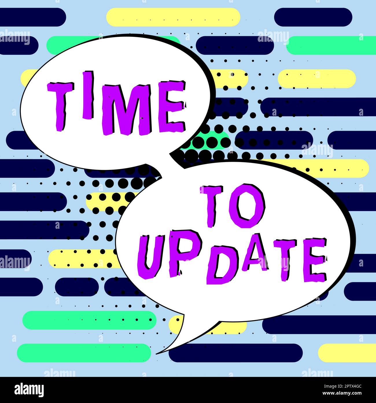 Hand writing sign Time To Update, Internet Concept The latest ...