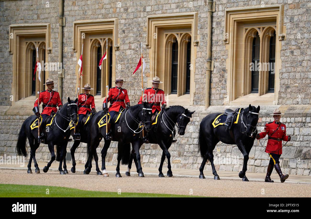 King charles iii with noble the horse hi-res stock photography and ...