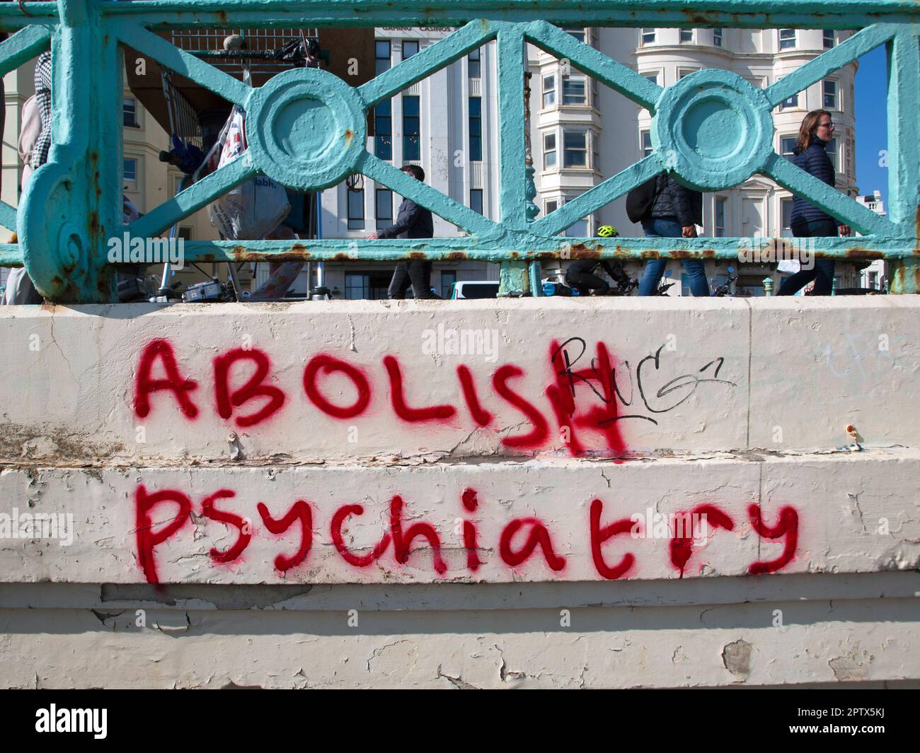Strange graffiti in Brighton, England Stock Photo - Alamy