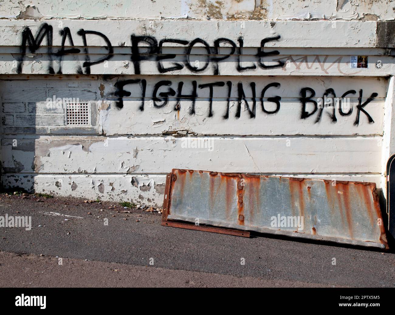 Strange graffiti in Brighton, England Stock Photo - Alamy