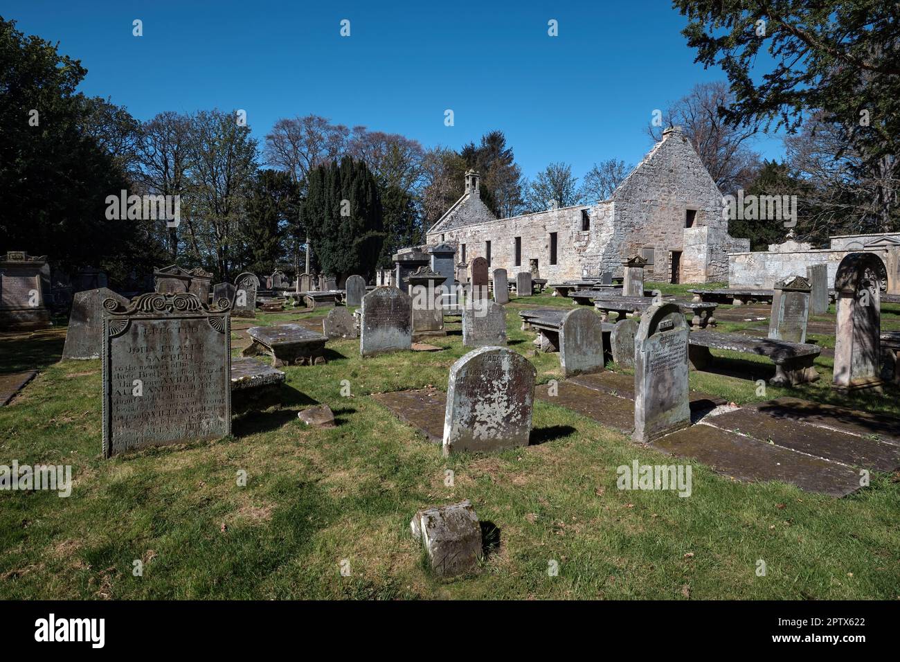 St Peter Kirk, Duffus Stock Photo - Alamy