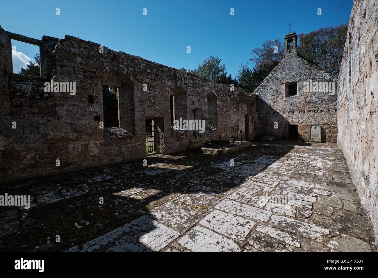 St Peter Kirk, Duffus Stock Photo - Alamy