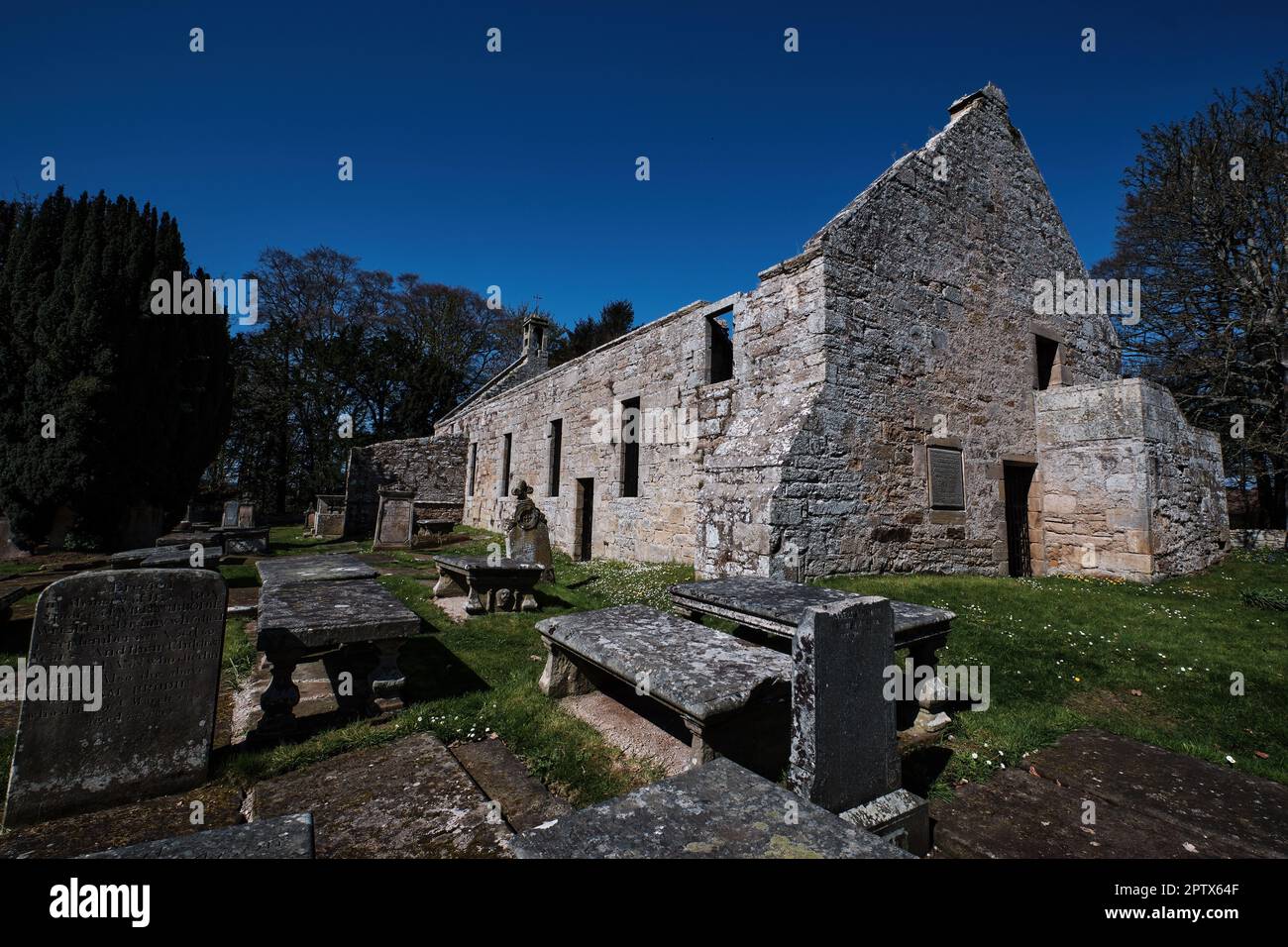 St Peter Kirk, Duffus Stock Photo - Alamy