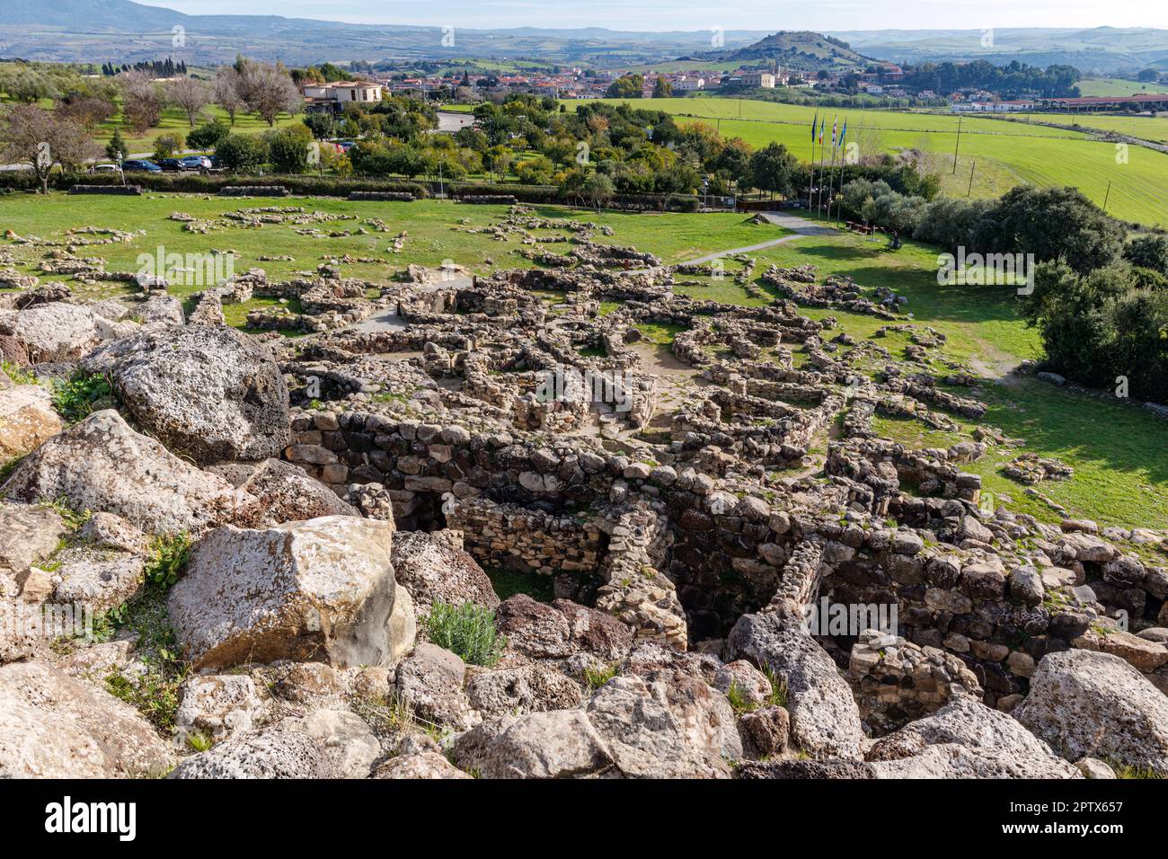 Su Nuraxi is a nuragic archaeological site in Barumini, Sardinia, Italy ...