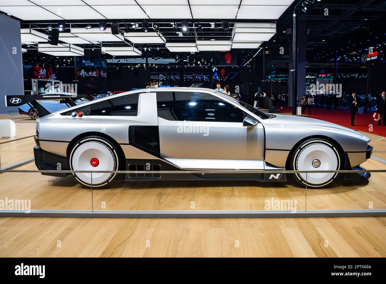 Hyundai N Vision 74 experimental hydrogen fuel cell vehicle on display ...